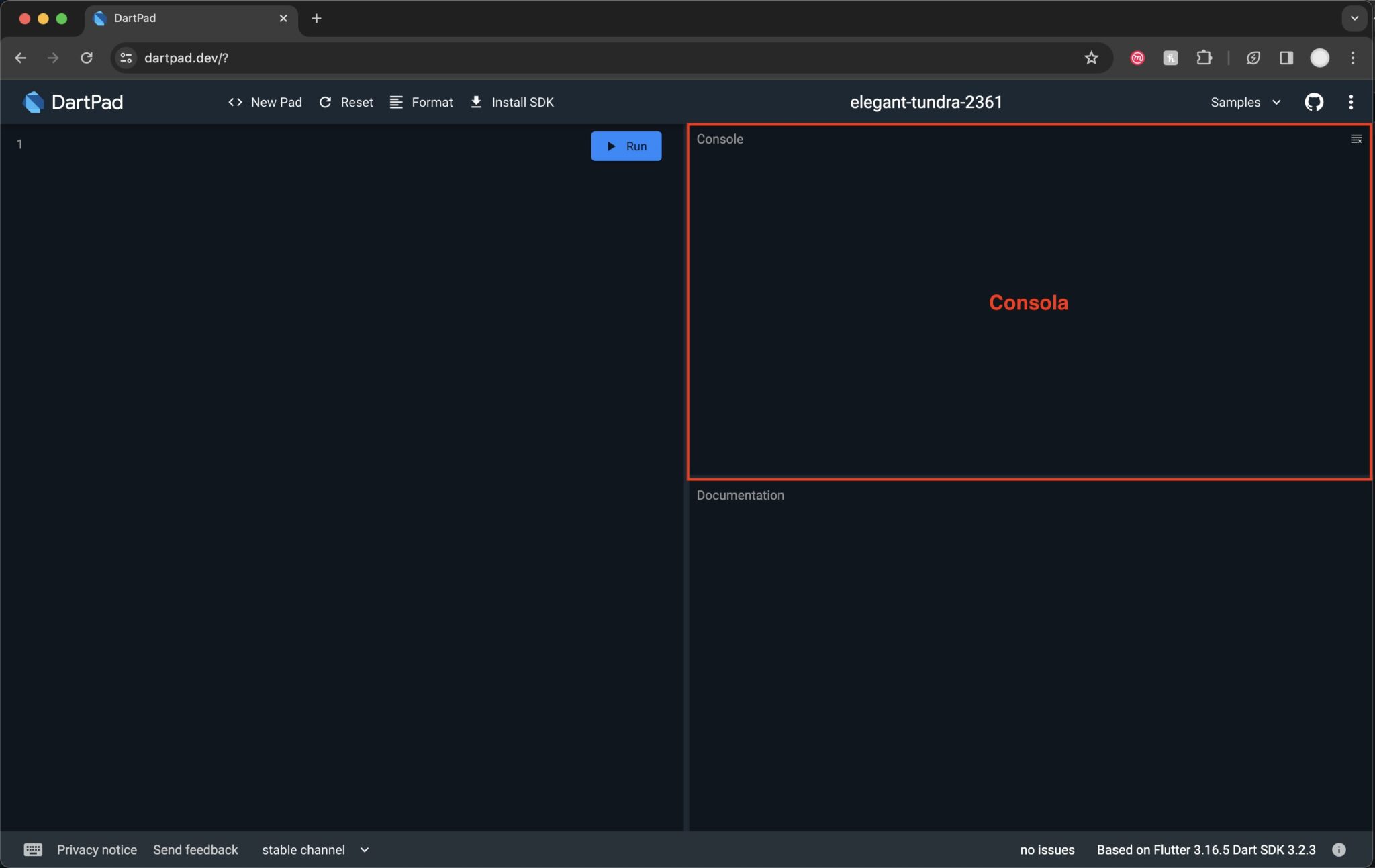 #3 - Presentación de DartPad - Escuela de Tech