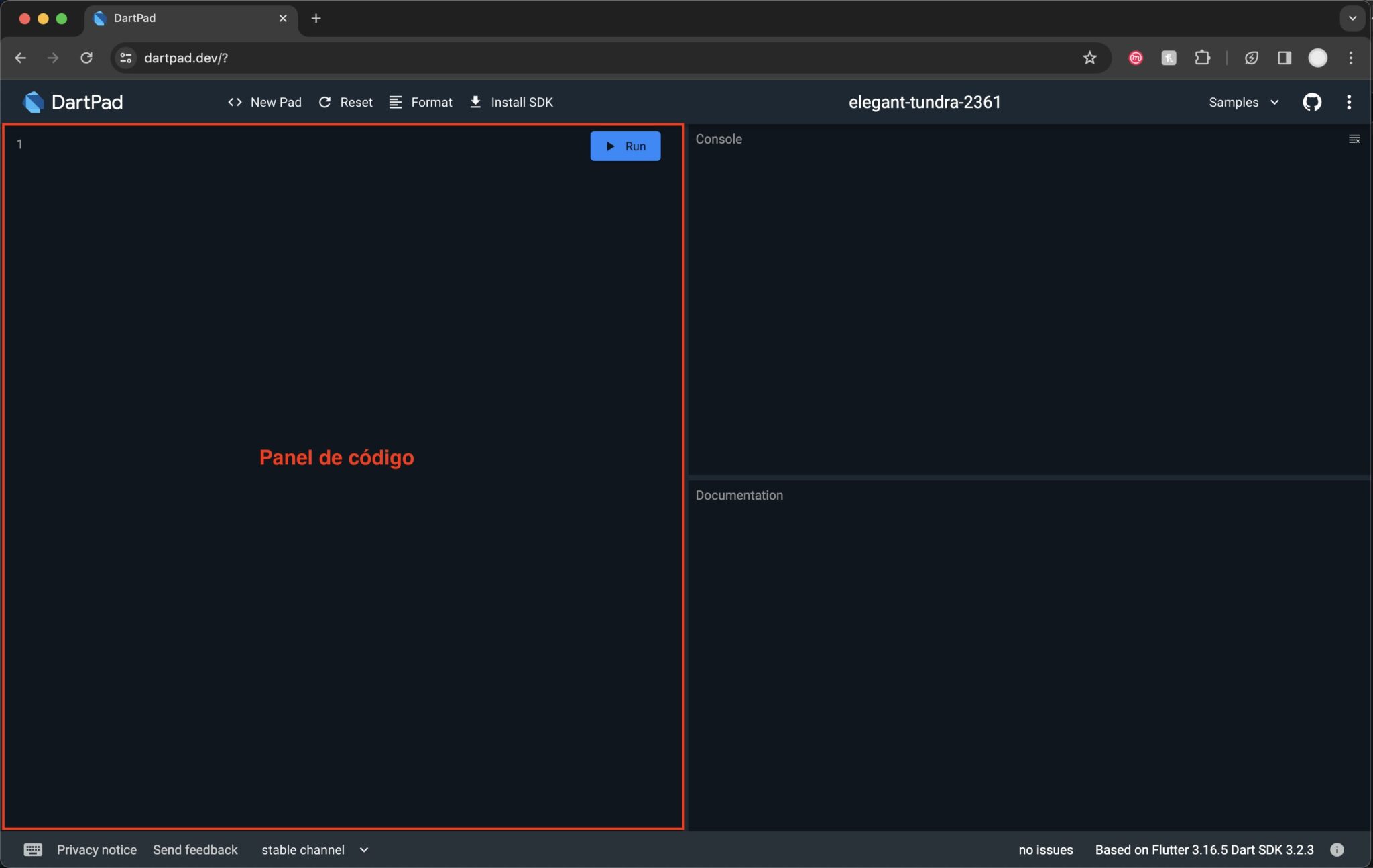 #3 - Presentación de DartPad - Escuela de Tech