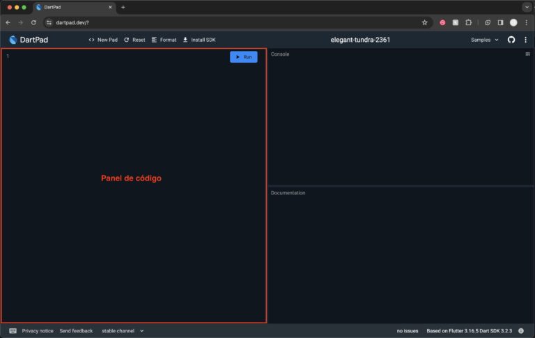 #3 - Presentación de DartPad - Escuela de Tech